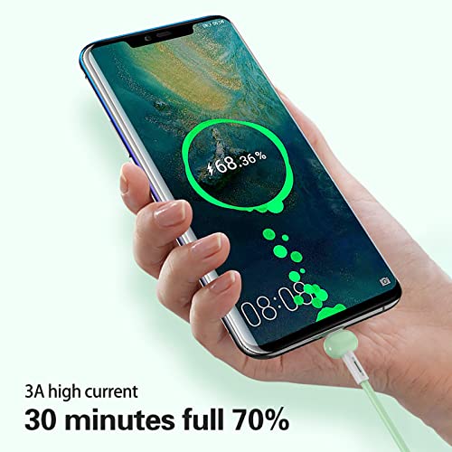 BGNTBUK Note 9 Plus New 2PC 1m 3A Silicone Data Cable Mobile Phone Color Fast Charging Line Liquid Soft Plastic Flash Charging Cable Cf-31 Case