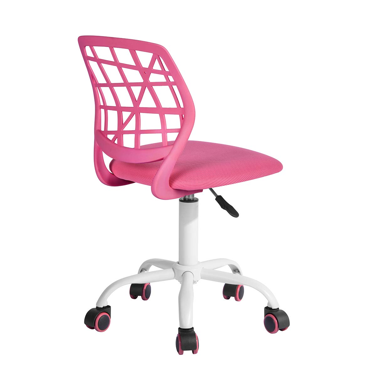 FurnitureR Teens Boys Girls Writing Task Chair Low Mid PP Mesh Back Fabric Seat,Home Children Study Chair (Purple, 1pc)