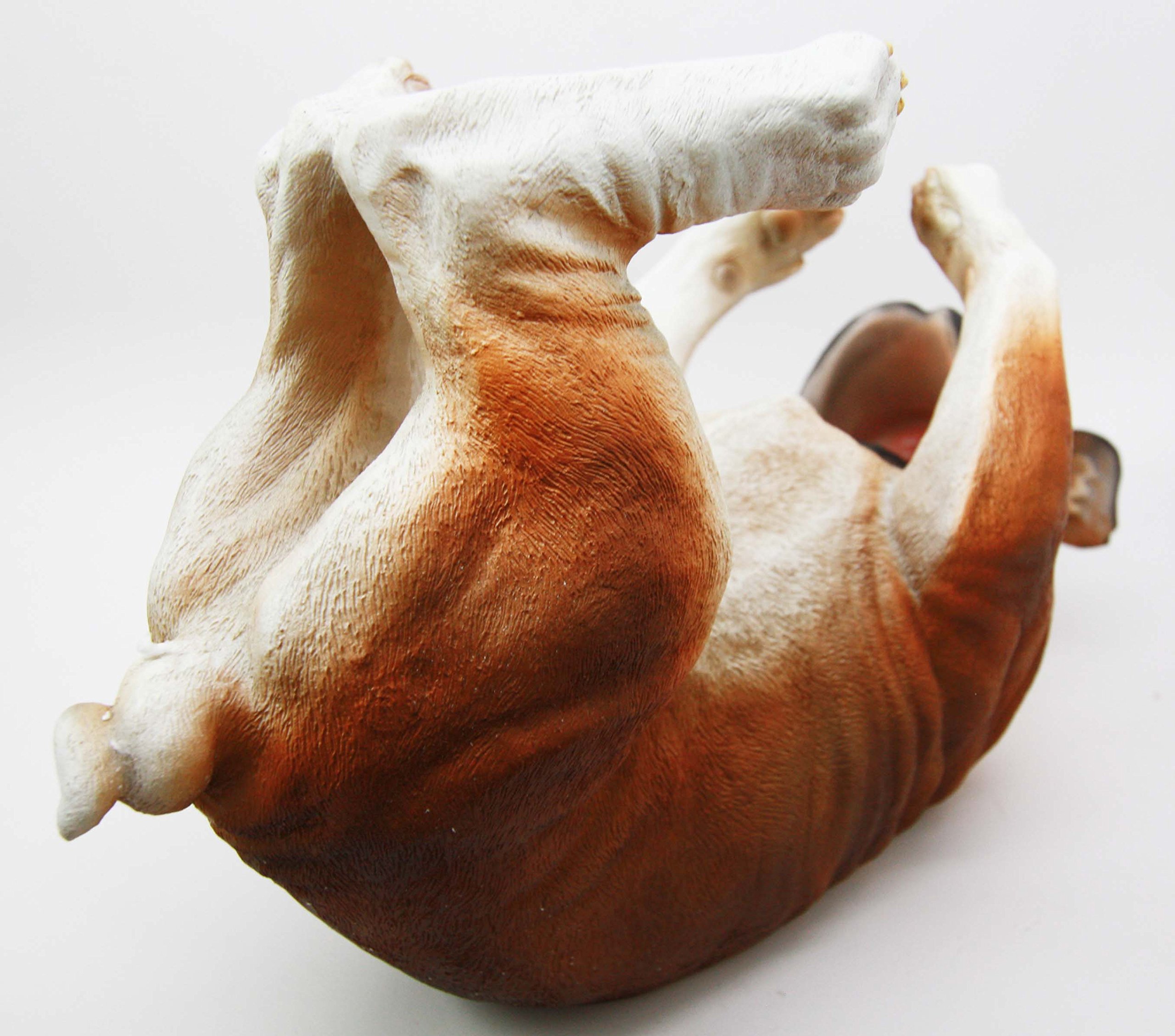 Atlantic Collectibles British Bulldog Canine Dog 10.25" Long Wine Bottle Holder Caddy Figurine