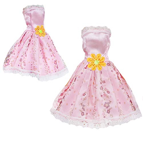BJDBUS 6 Pcs Ball Mini Gown Dress for 11.5 inch Girl Doll Clothes Playset