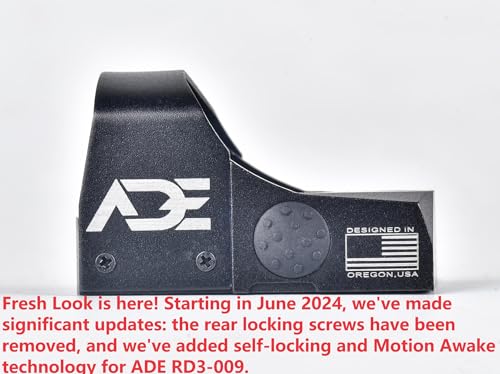 Ade Advanced Optics Crusader RD3-009 Red Dot Reflex Sight + Optic Mounting Plate for Taurus PT111 G2, Millennium G2, G2C, G3 with Original Rear Sight, PT140 G2, PT709, PT740, TX22 + Pictinny Plate