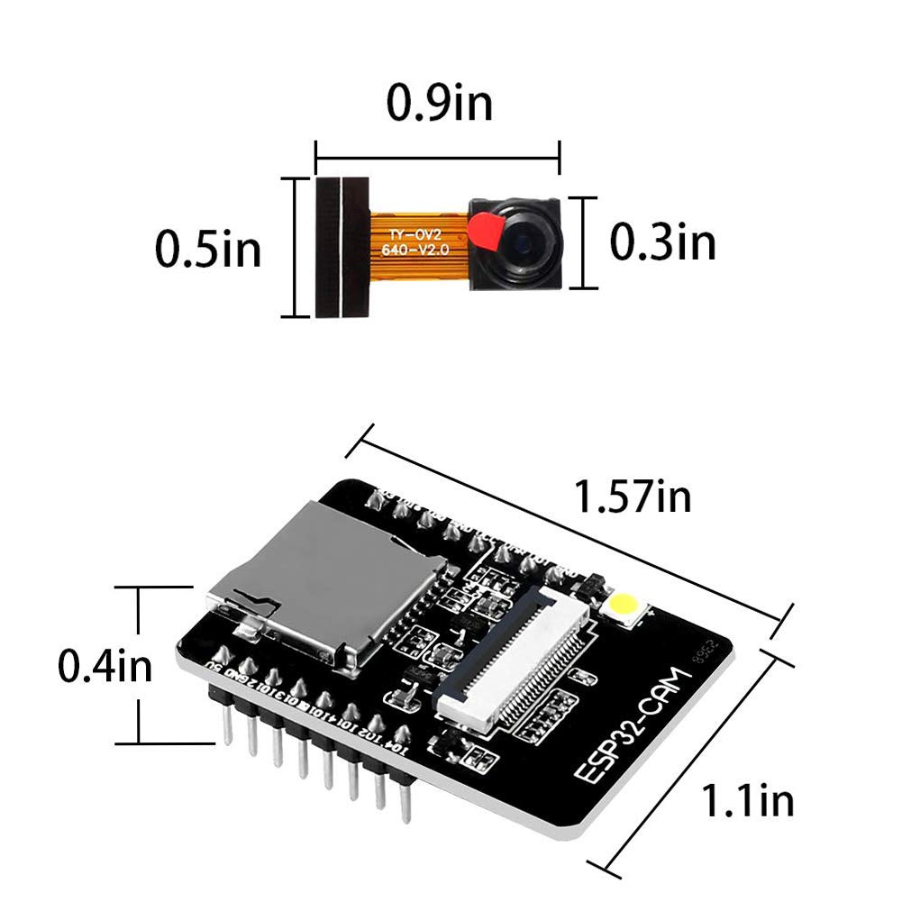 AiTrip 3 Pack ESP32-CAM WiFi + Bluetooth Module Development Board with OV2640 Camera Module