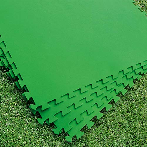 Bestway BW58265-20 Bodenschutzfliesen-Set, 8 Stück á 81 x 81 cm, grün Flowclear Pool Floor Protector, Ground Sheets for Hot tub, Spas and SwimmingPools, 8 x 81cm, Blue, Green