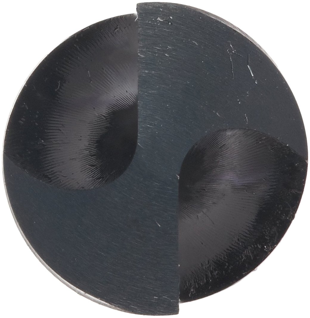Chicago Latrobe 120 High-Speed Steel Long Length Drill Bit, Black Oxide Finish, Round Shank, 118 Degree Conventional Point, 7/16" Size (Pack of 1)