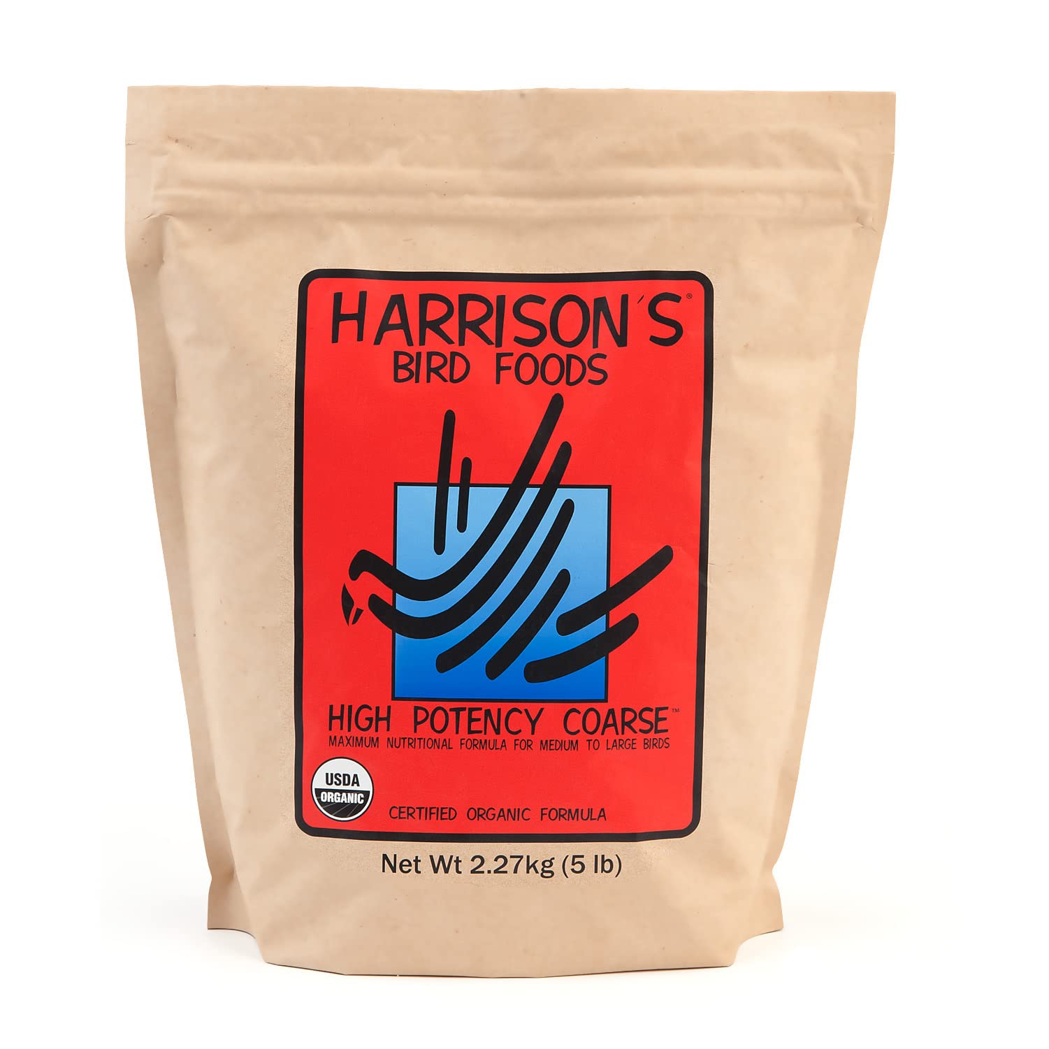 Harrison's Bird Foods High Potency Coarse 5lb Certified Organic Formula