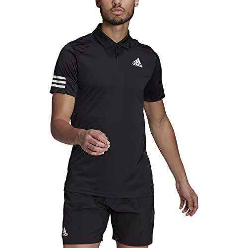 adidas mens Tennis Club 3-stripes Polo Shirt, Legend Ink/White, X-Large US