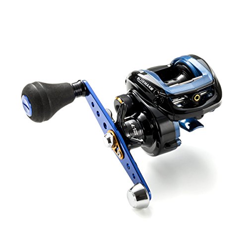 AbuGarcia BLUEMAX Ship 3 Right Hand Boat Fishing Power Handle Biaxle Reel Bait Reel