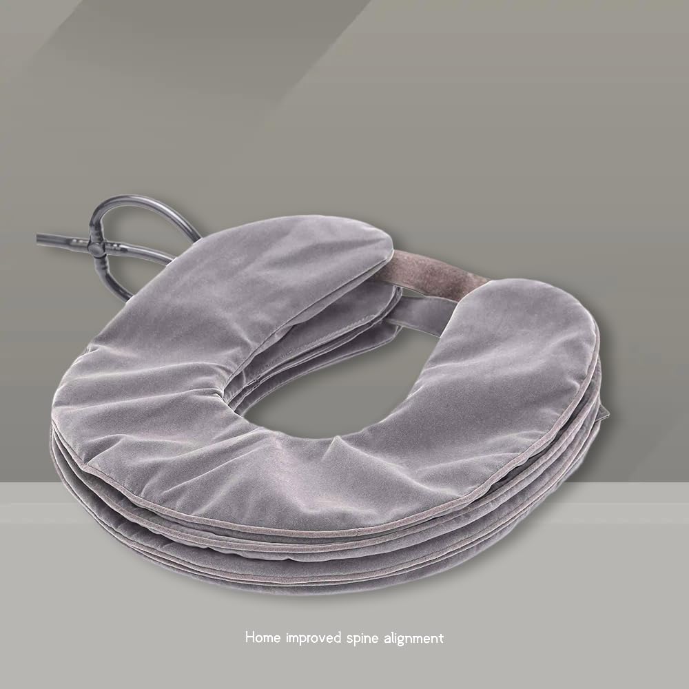 ChiFit Neck Traction - 4 Layer Cervical Neck Traction Device - Neck Massager & Collar - Neck & Shoulder Pain Relief - Cervical Collar for Travel/Home Improved Spine Alignment