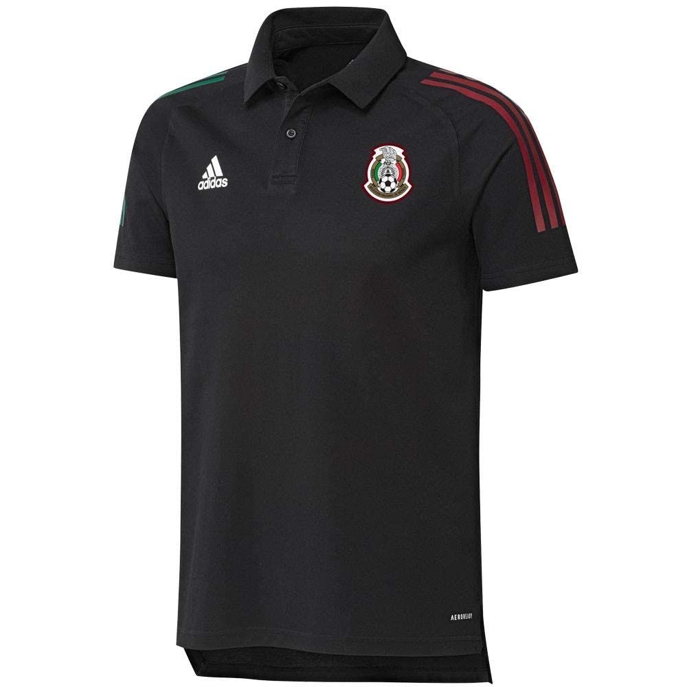 adidas Mexico FMF Polo Shirt - Black 2020-21 (3X-Large)