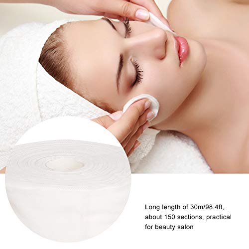 Disposable Soft Face Towel, 30M Cotton Roll Cleansing Cotton Towel Makeup Remover Washcloth Cotton Wipes for Beauty Salon and Home Skin Care