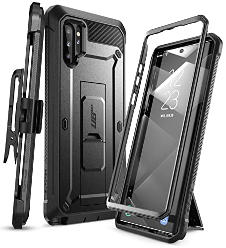 SUPCASE Unicorn Beetle Pro Series Case for Samsung Galaxy Note 10 (2019 Release), Full-Body Rugged Holster & Kickstand without Built-In Screen Protector (Black)