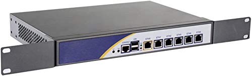 Partaker Firewall, OPNsense, VPN, Network Security Micro Appliance, Router PC, Intel Atom D525, 6 x Intel Gigabit LAN, COM, VGA, Fan, R3, 4G RAM, 64G SSD