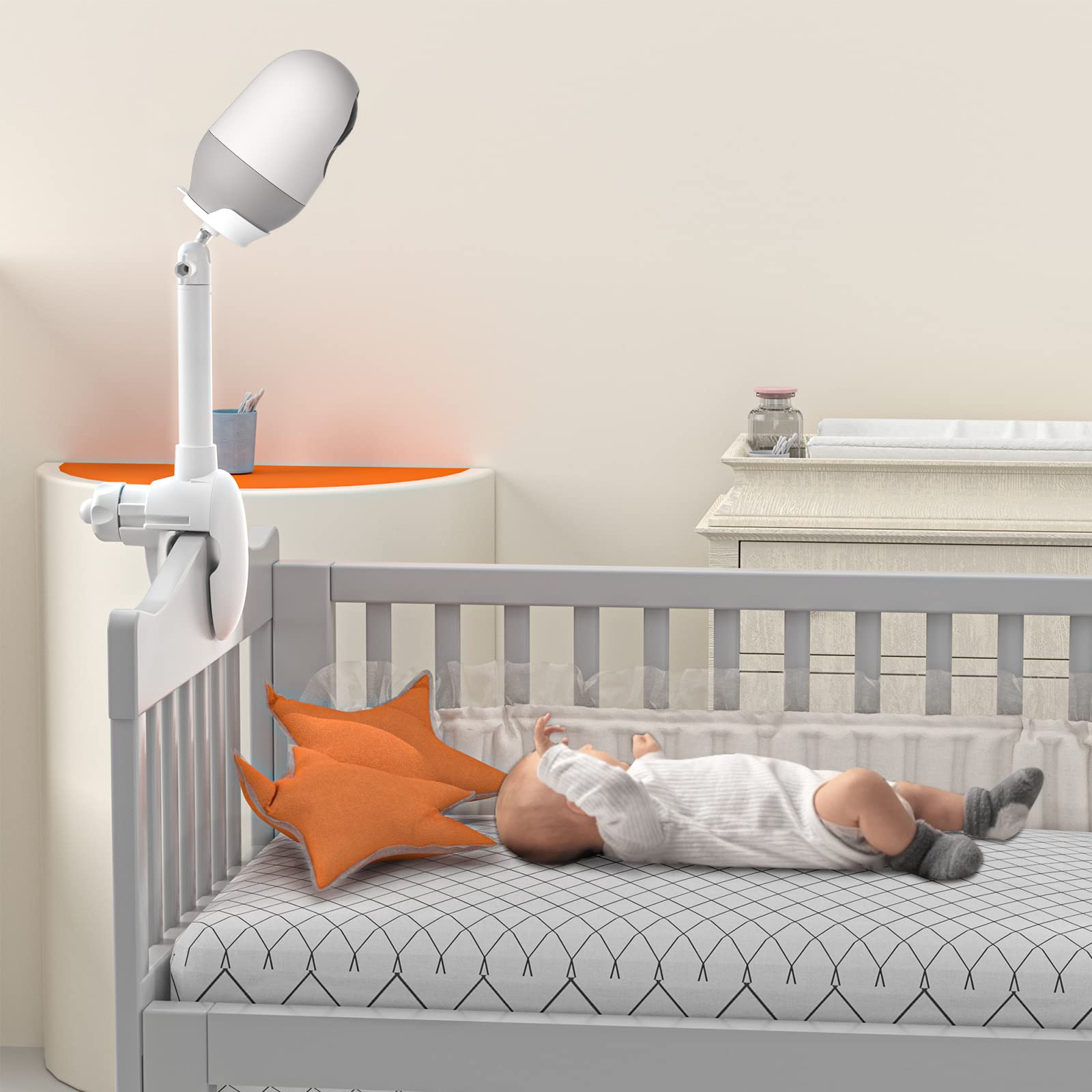 Aobelieve Crib Mount for Nooie Cam 360 Baby Monitor