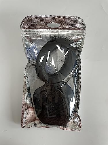 ELZO Replacement Ear Pads Cushions, Earpads for Bose QuietComfort 45 (QC45) Headphones, Premium Softer Leather, High-Density Noise Cancelling Foam, Added Thickness - Black