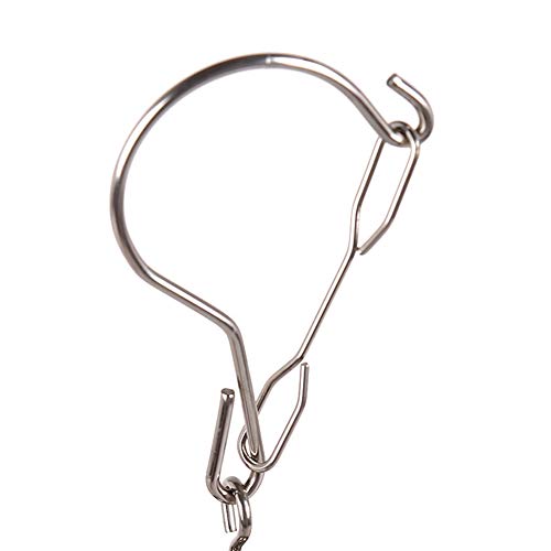 Yaoyodd19 Round Stainless Steel Socks Rack Underwear Drying Hanger Peg with 20Pcs Clips