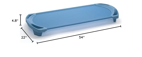Children’s Factory SpaceLine Nap Cot, Kids Daycare and Preschool Sleeping Cot, Standard Size, Wedgewood