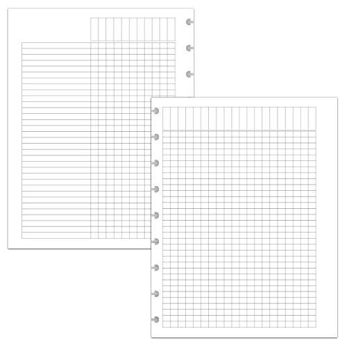 BetterNote Classroom Checklist Refill Pages Teacher Discbound Notebooks, Student Roster, Gradebook, Fits Disc Big Happy Planner, Circa, Arc, TUL (Double Checklist- 25 Sheets, 9-Disc, 7"x9.25")