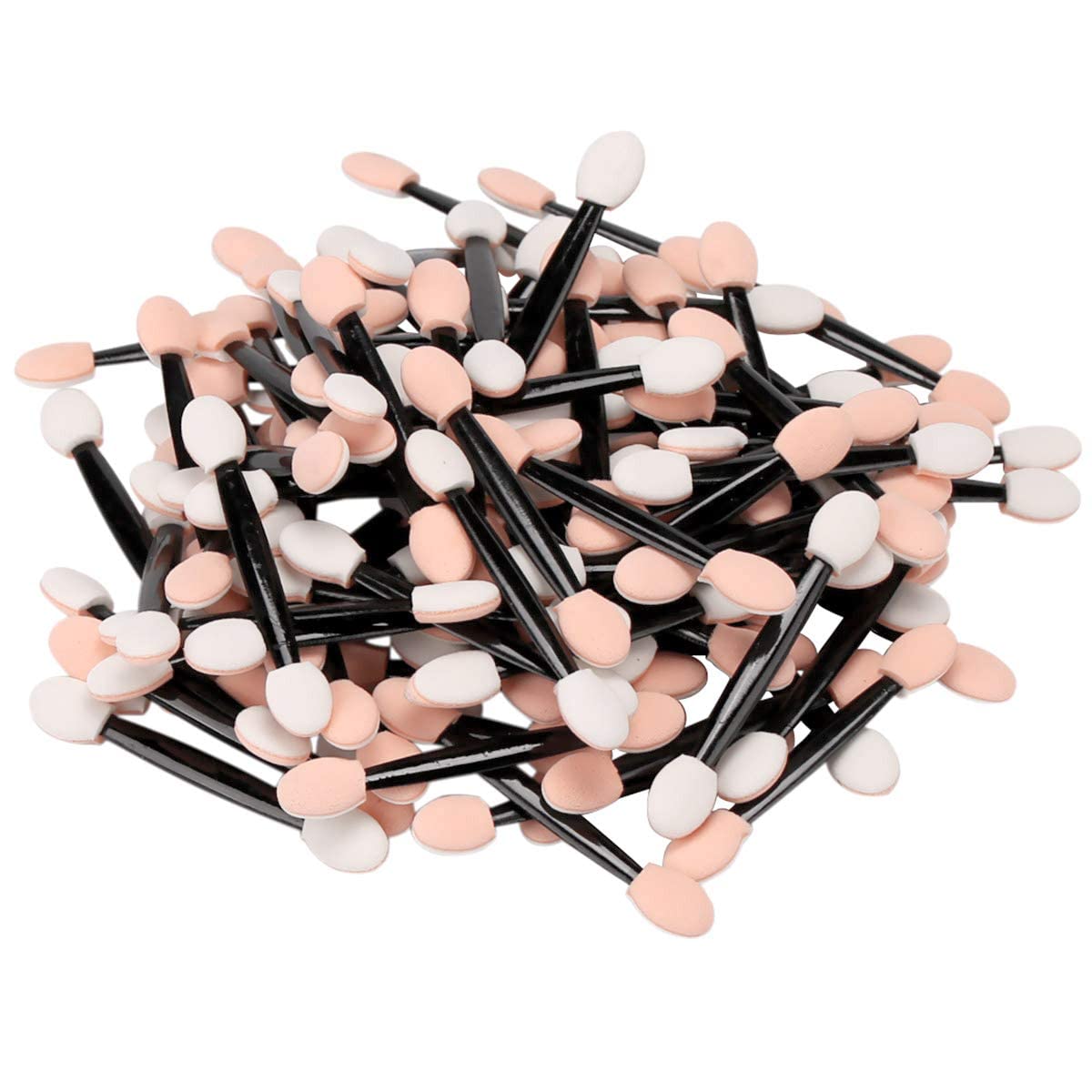Akstore 200PCS Disposable Dual Sides Eye Shadow Sponge Applicator Eyeshadow Brushes Makeup Brush (Clear)