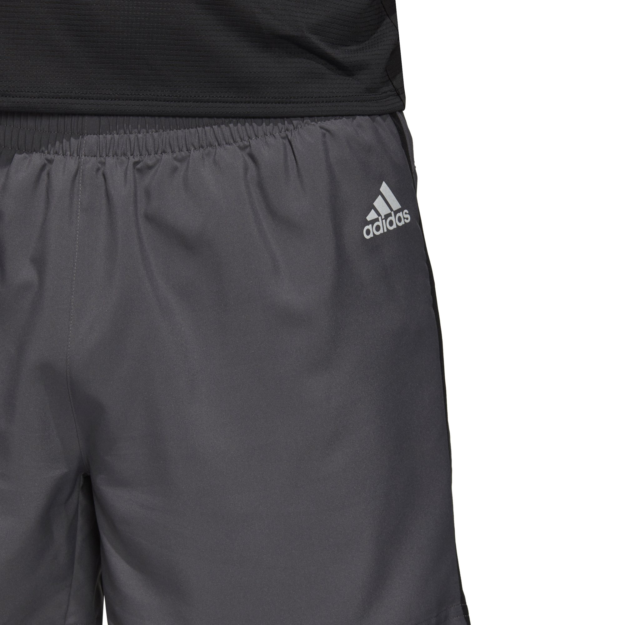 adidas Running Response Short, Grey Five/Black, Large-7"