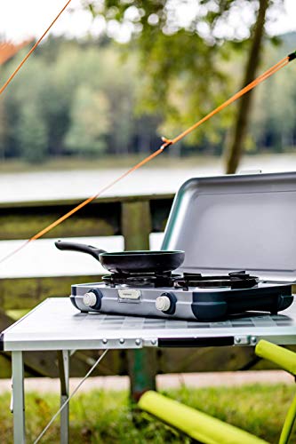 Campingaz, Portable Two Burner Gas Cooker, Outdoor Grill, White