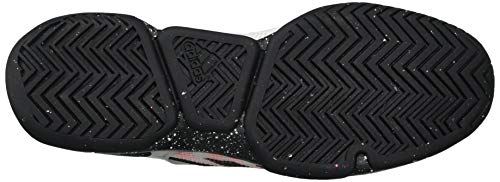 adidas Men's Adizero Ubersonic 2 Tennis Shoe, White/Black/Signal Pink, 8