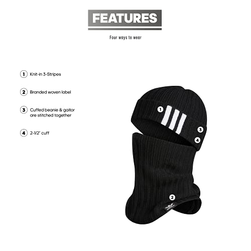 adidas Originals Unisex Originals Balaclava, Black/White, One Size