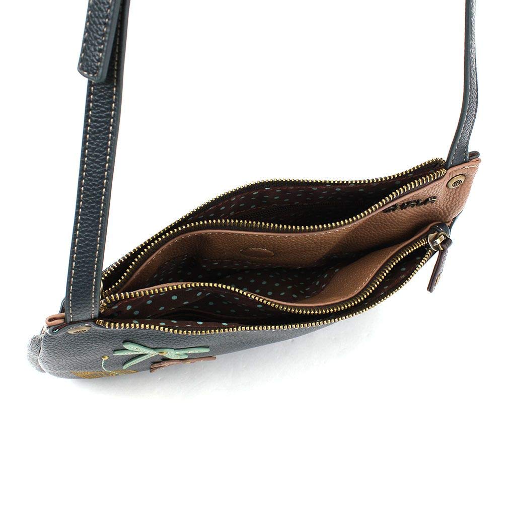 Chala Handbags Dragonfly Criss Cross Crossbody Handbag Purse