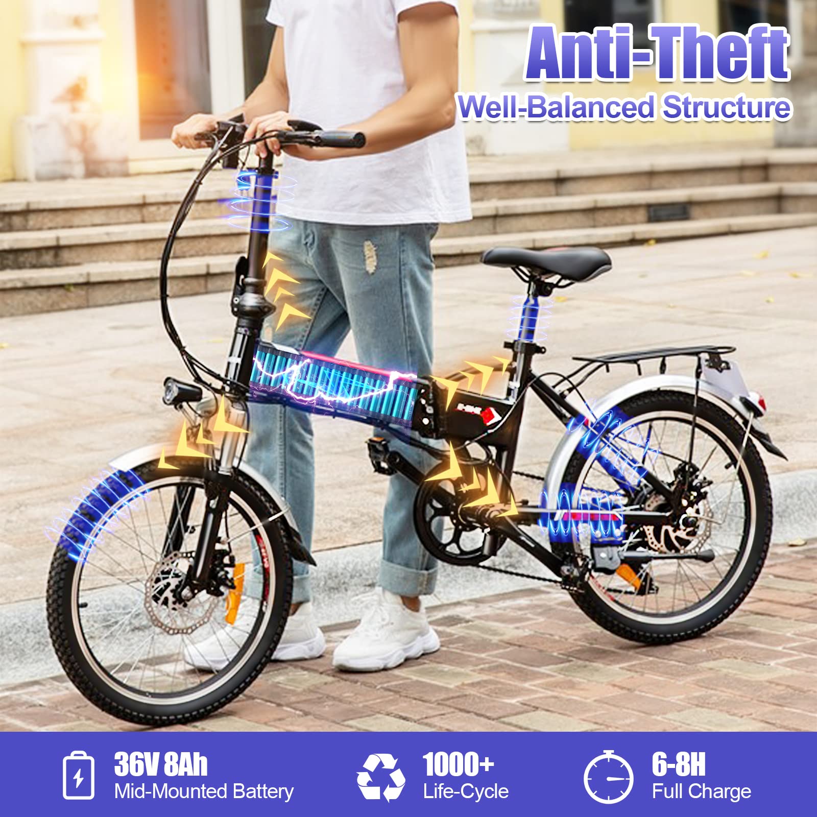 ANCHEEER 26inch Mountainbike Electric Bike