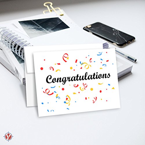 Heavyweight Blank White Flat Note Cards and Envelopes - Great for Announcements, Invitation, Thank You, Greeting, Printing Holiday Cards | 4 1/2β x 6β (A6) | 50 Sets Per Pack | Not a Fold Over Card
