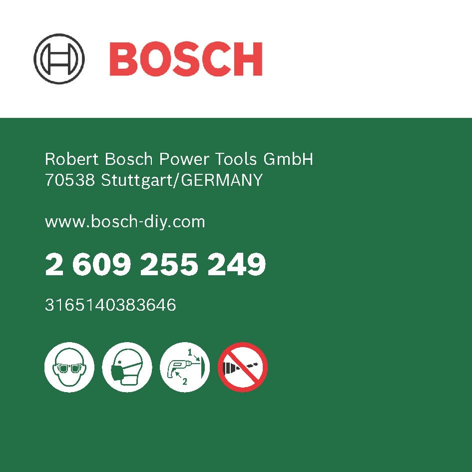 Bosch 2609255249 Wood Auger Drill Bit with Self-Cutting Threaded Point/Diameter 22mm