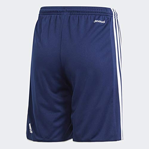 adidas Tastigo 17 Climacool Quarter Length Soccer Shorts, Dark Blue/White, Small