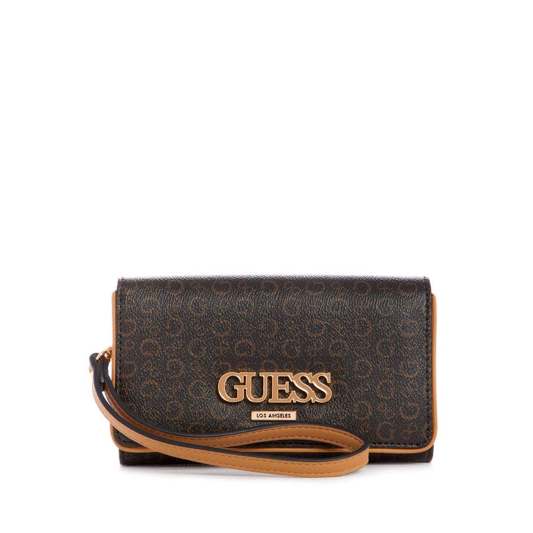 GUESS Monogram Long Wallet with Strap