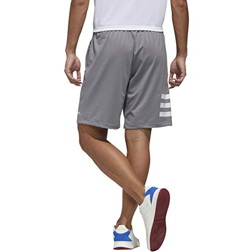 adidas Men's Designed 2 Move Elevated 3-Stripes Short Gray/White X-Small