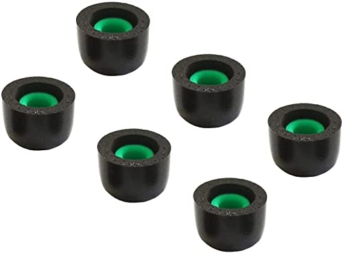 BLLQ Memory Foam Tips Compatible with Sony WF 1000XM4 Replacement Ear Tips,Perfect Noise Cancellation, Fit in Charging Case, 3 Pairs [Medium Size] Foam Tips Black M (Foam Tip XM4M)