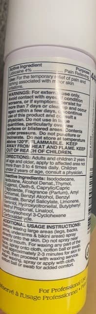 GiGi Anesthetic Numbing Spray for Sensitive Skin - Lidocaine-Based Gel, 1.5 oz