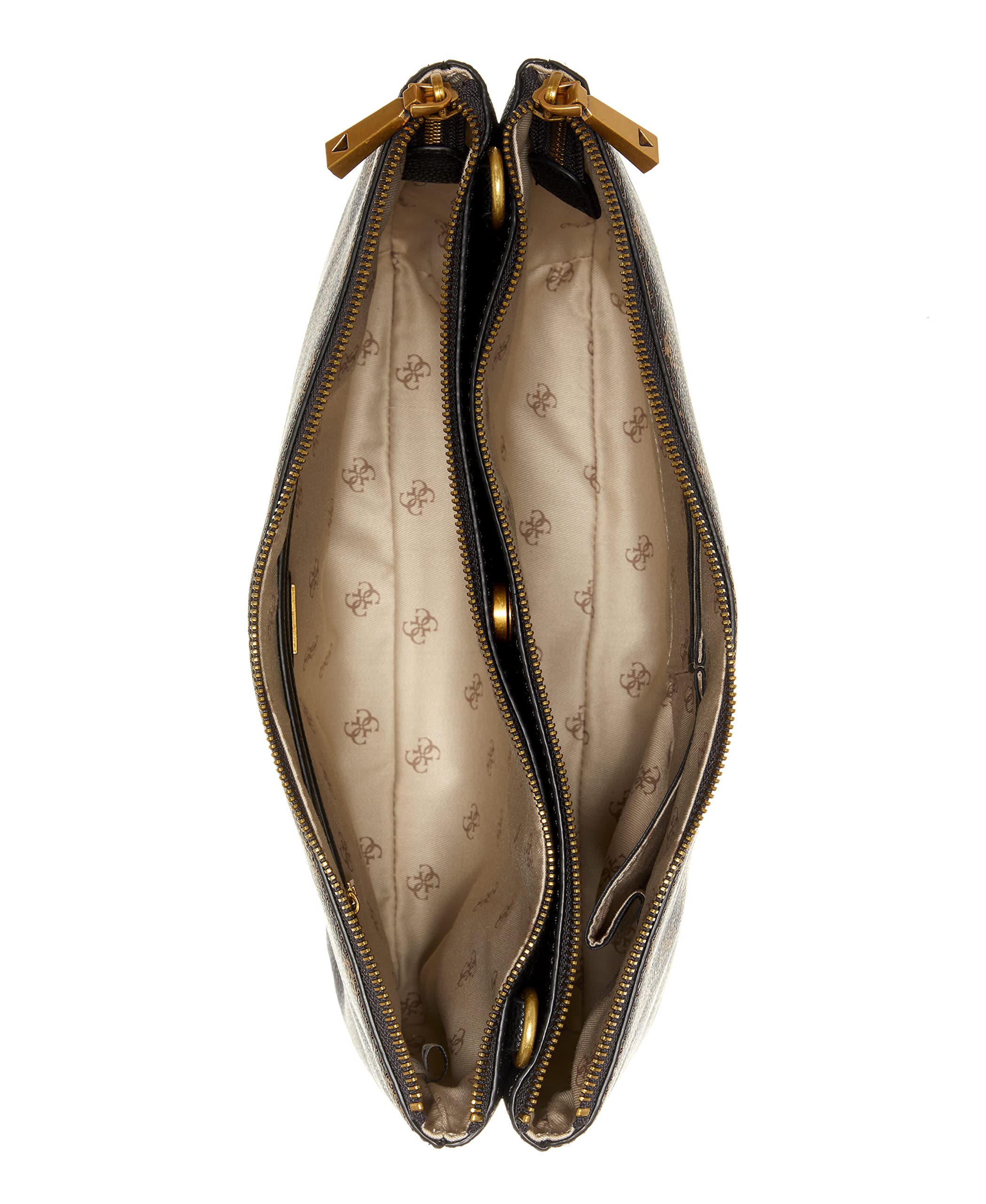 GUESS womens Turin Status Shoulder Bag, Mocha Logo, one size US