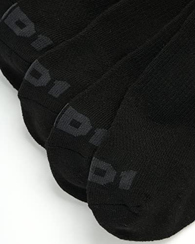 AND1 Men's Socks - Athletic Cushion Low Cut Socks (12 Pack), Size 6-12.5, Black
