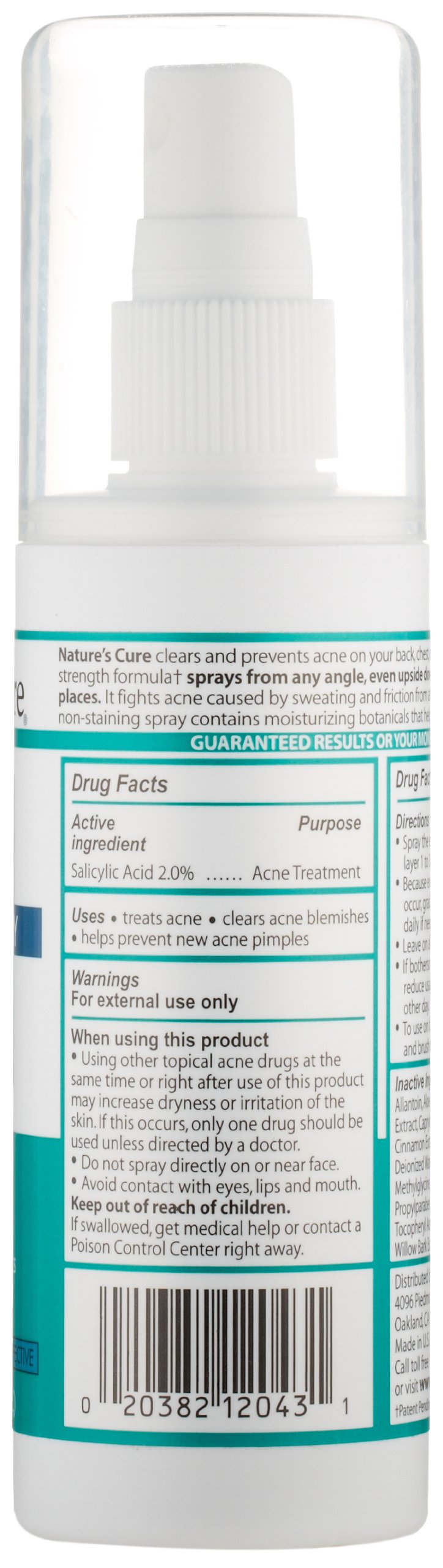Nature's Cure Body Acne Treatment Spray - 3.5 fl oz (Pack of 1)
