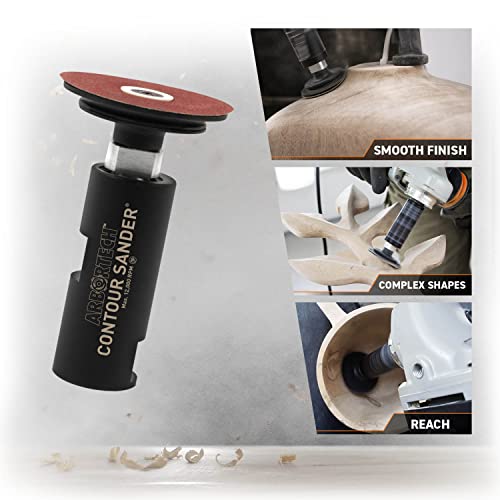 ARBORTECH Contour Sander | Ø 50 mm Mini Random Orbit Sander Attachment for Angle Grinder | SAN.FG.200