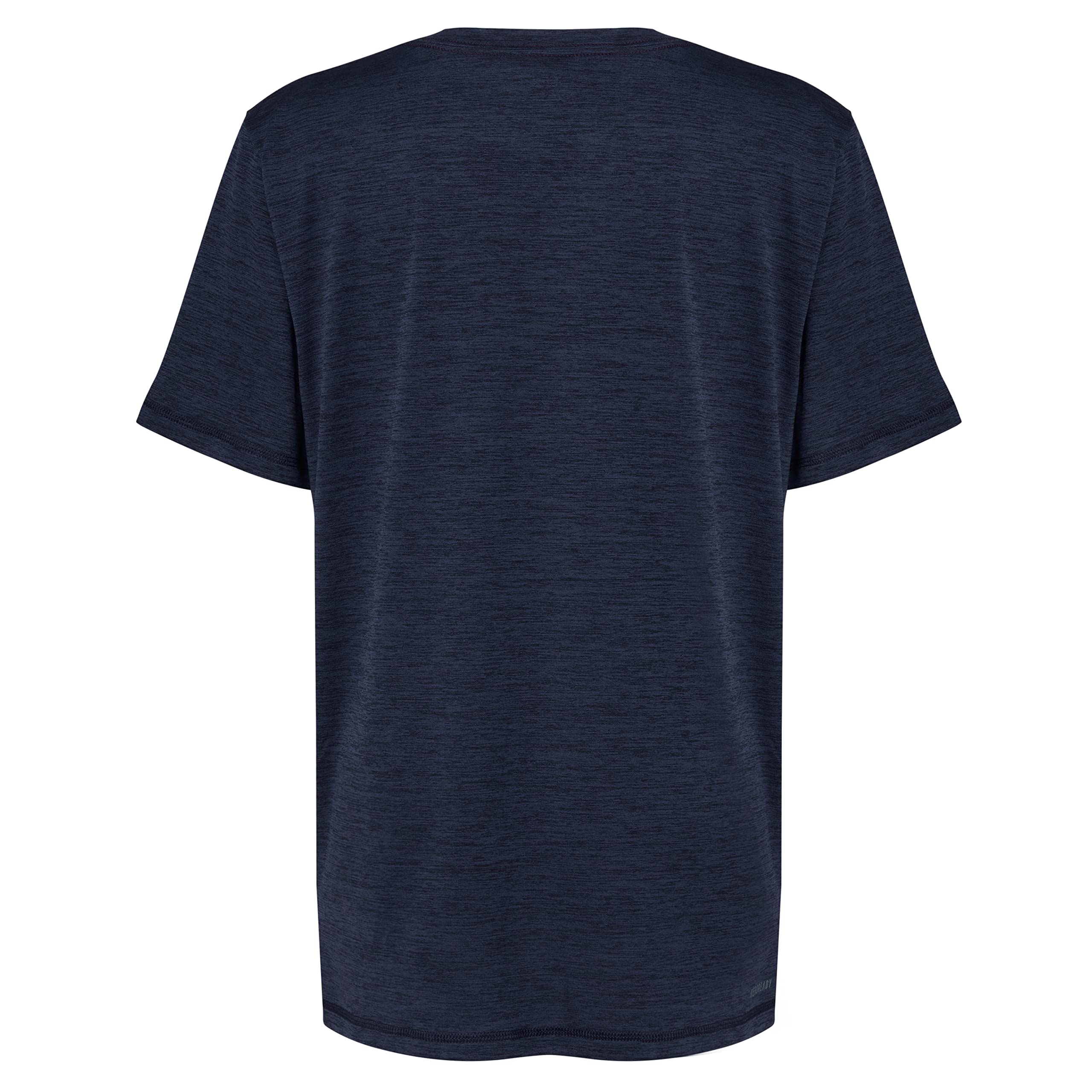 adidas boys Short Sleeve Aeroready® Bos Toss Tee T Shirt, Collegiate Navy Heather, X-Small US