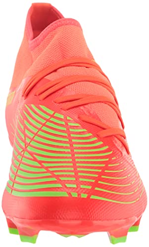 adidas Unisex Edge.3 Predator Firm Ground Soccer Shoe, Solar Red/Solar Green/Black, 9 US men
