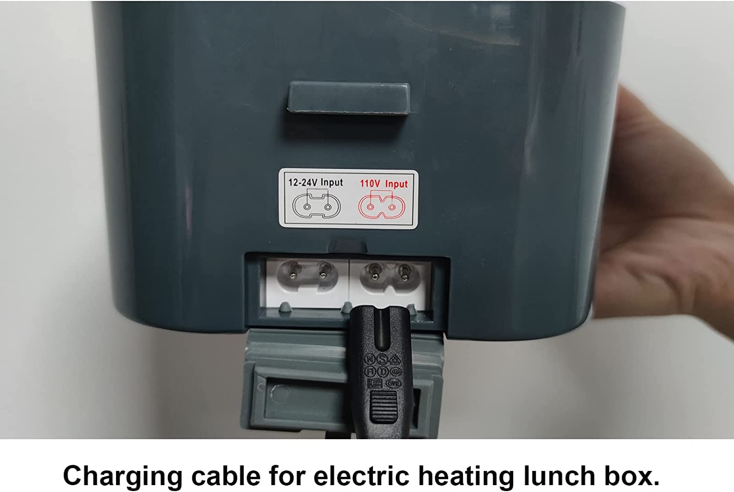 Andmenow 12/24V/Car Use, 110V Home/Office Use Portable Electric Heating Bento Box Power Cable/Electric Lunch Box Power Cord