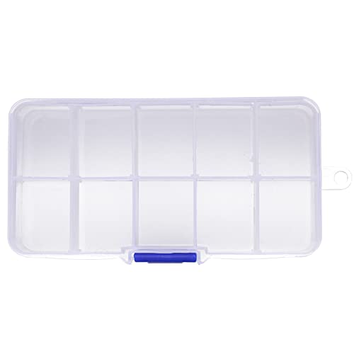Craft County Plastic Bead Organizer β Clear β Customizable Compartments β Perfect for Organizing Small Items