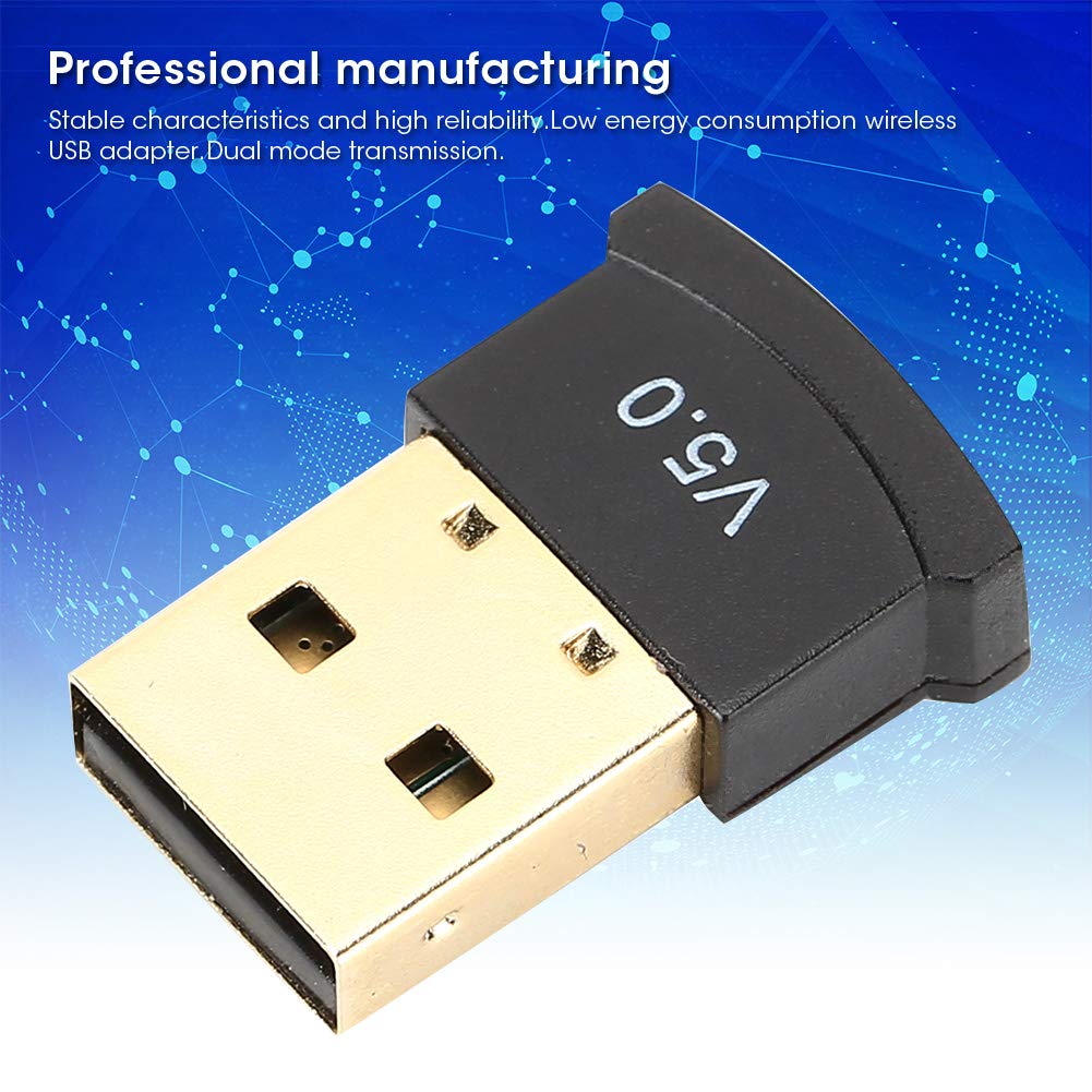 USB Bluetooth 5.0 Adapter Low Power Audio Music Stereo Receiver for TV Computer Laptop