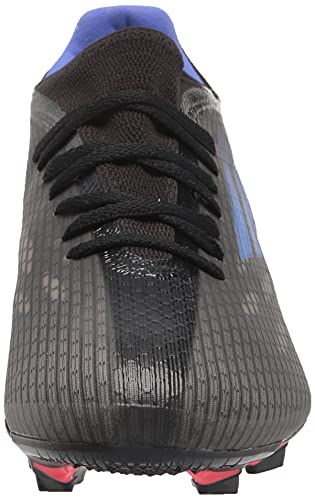 adidas Unisex X Speedflow.3 Firm Ground Soccer Shoe, Black/Sonic Ink/Solar Yellow, 6.5 US Men