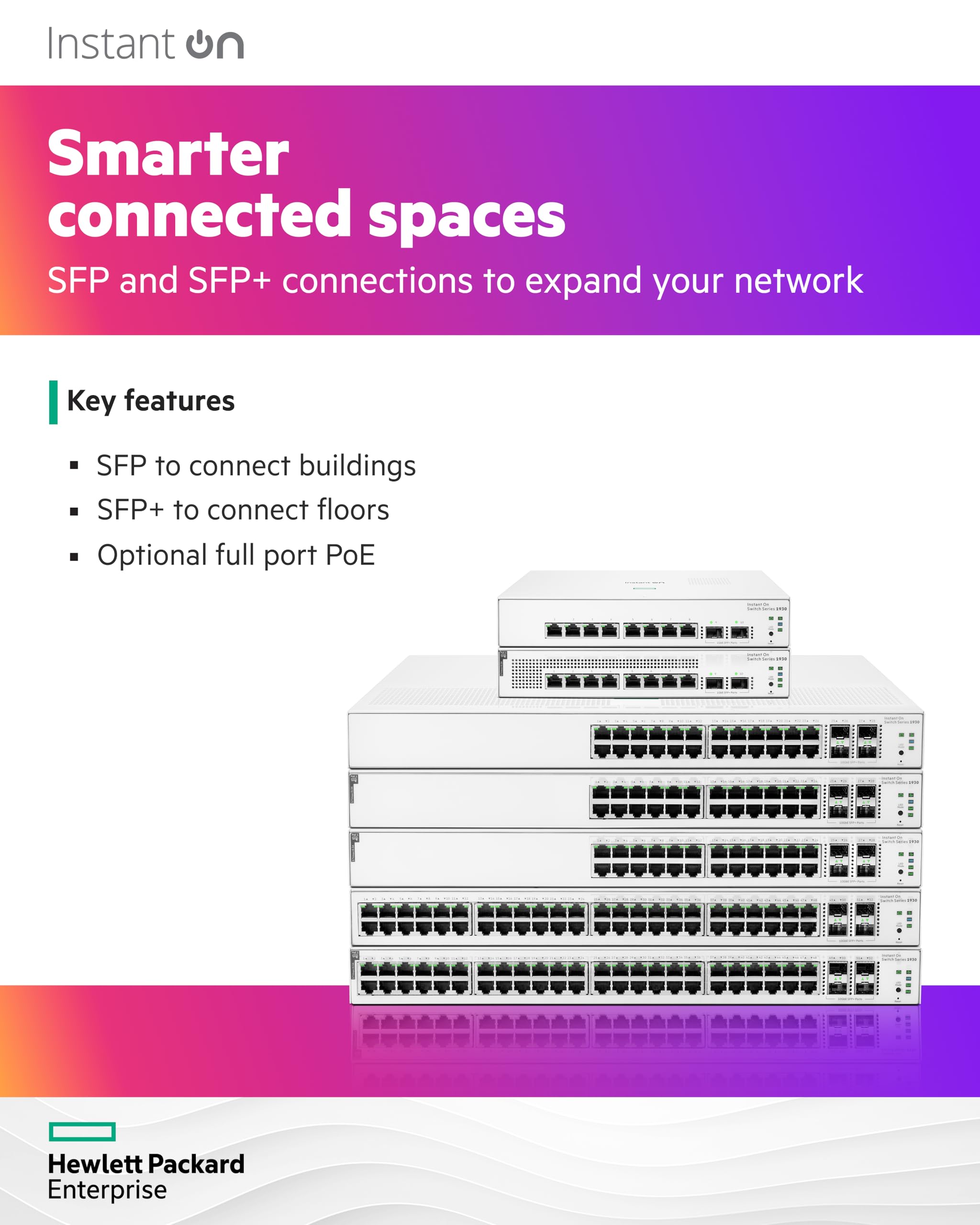 HPE Aruba Instant On 1930 8G 2SFP Switch - Switch - 10 Ports - Managed - Rack-mountable