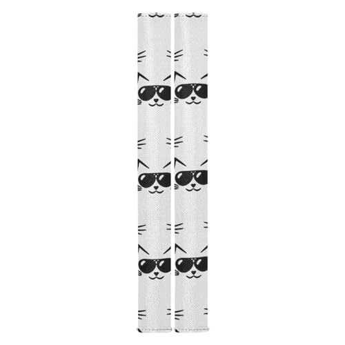 Augenstern Refrigerator Door Handle Covers Hipster-cat-Kitty-Pattern Kitchen Appliance Decor Handles