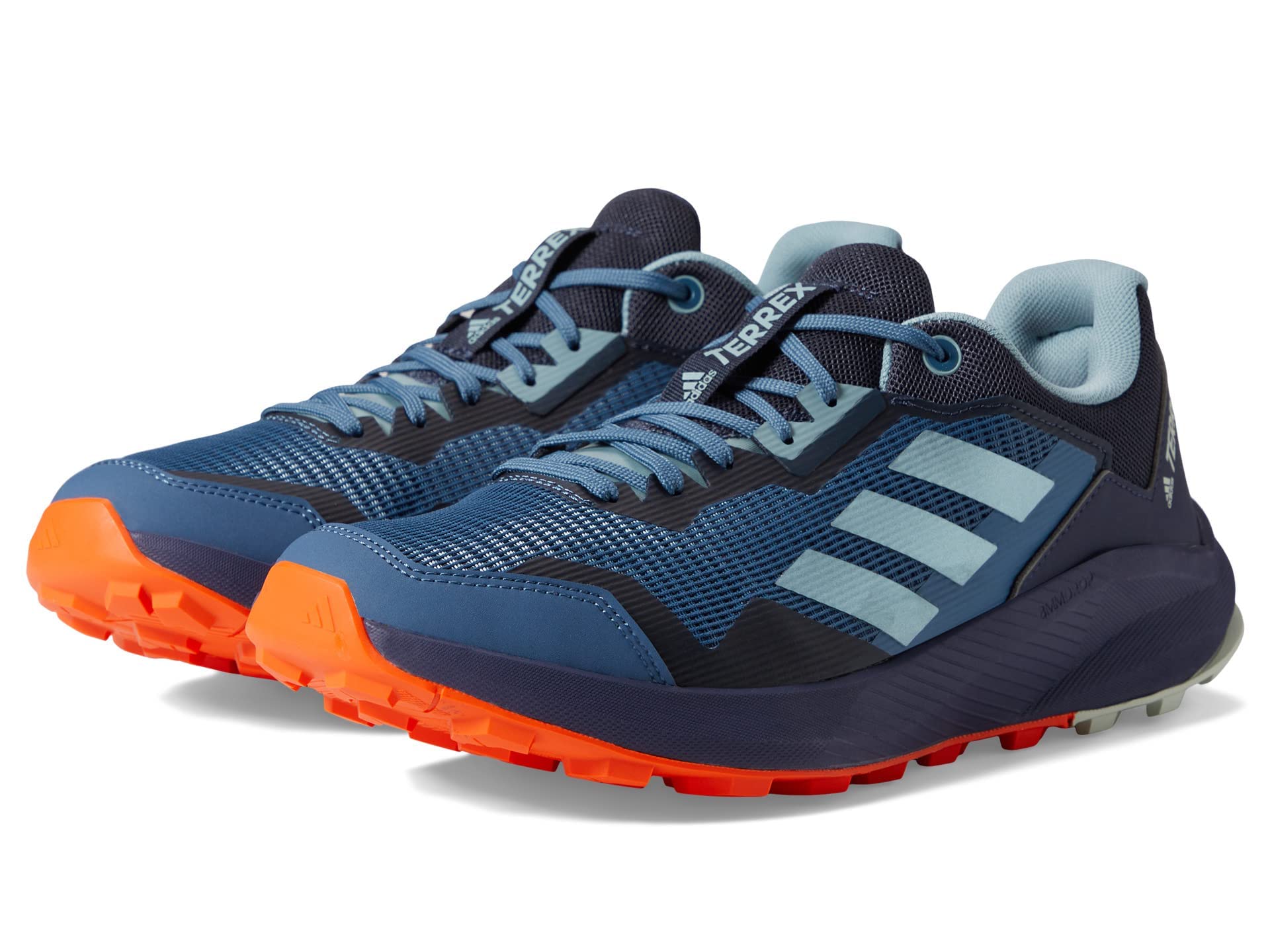 adidas Men's Terrex Trailrider Shoes Trail Running, Wonder Steel/Magic Grey Met/Impact Orange, 11