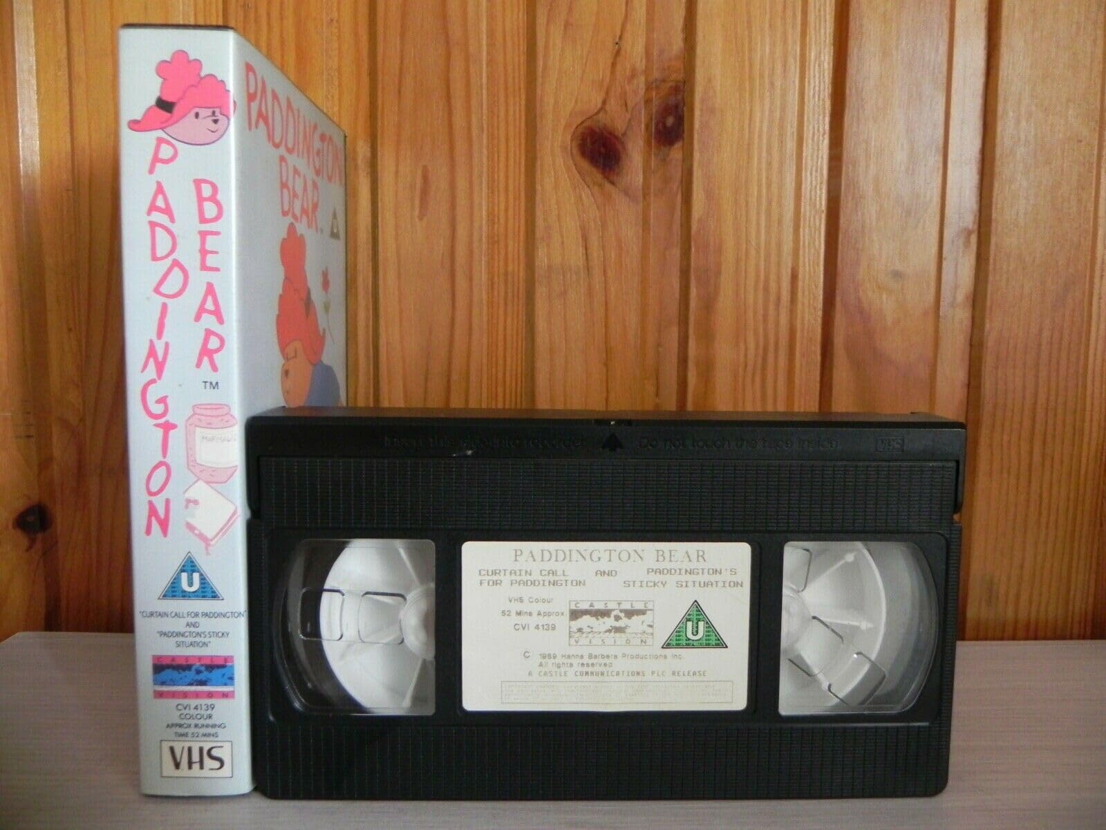 PADDINGTON BEAR - CURTAIN CALL - STICKY SITUATION - KIDS VIDEO - CASTLE 4139 VHS