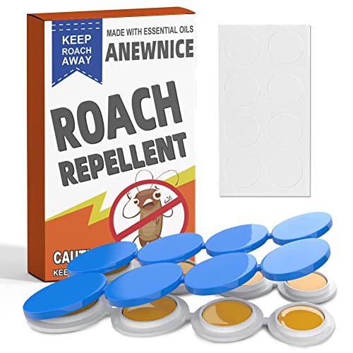 ANEWNICE Cockroach Repellent Granule,Natural Roach Repellent Indoor/Outdoor, Cockroach Deterrent, Roach Away,Strongly and Effectively Roach Control for Large Roaches,Ants,Mice and More - 8P